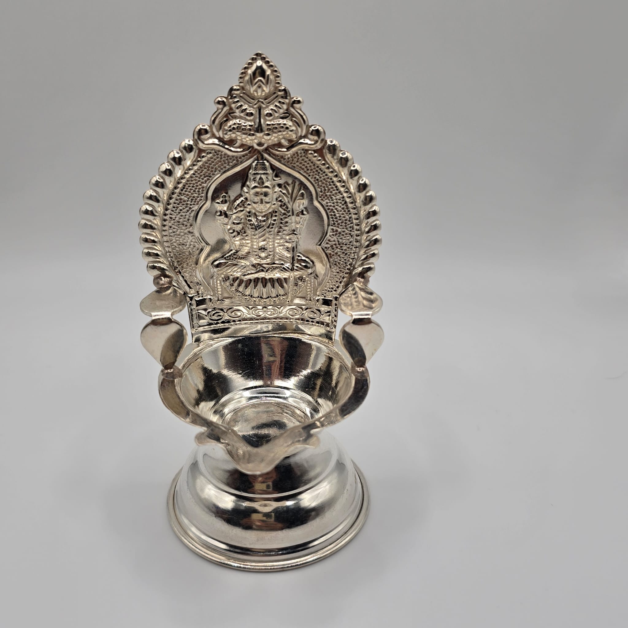 Pure Silver kamakshideepam, Big size Silver Diya, Silver gifts for wedding #60916 | DesiClik.com ...